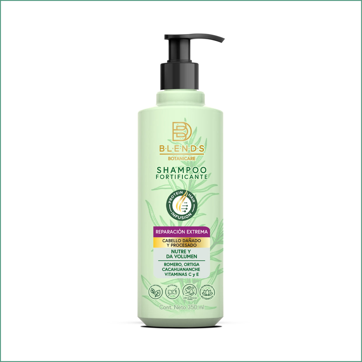SHAMPOO FORTIFICANTE REPARACIÓN EXTREMA – Blends Botanicare